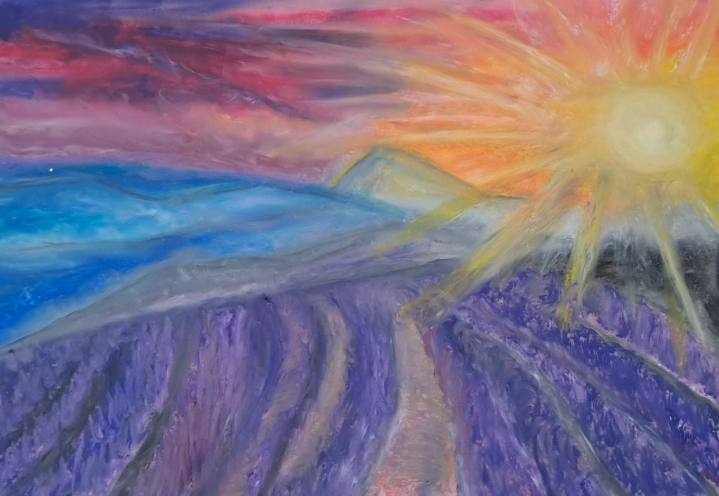Explore the Serenity of Lavender Horizon by Laura Bernardeschi Nelson ...