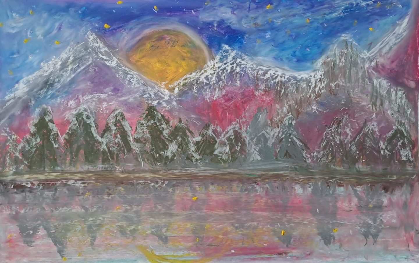Discover Golden Horizon: An Original Painting by Laura Bernardeschi ...